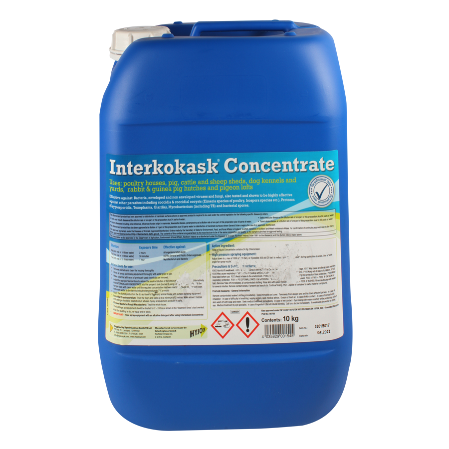 Interkokask Disinfectant Concentrate | EG Agri