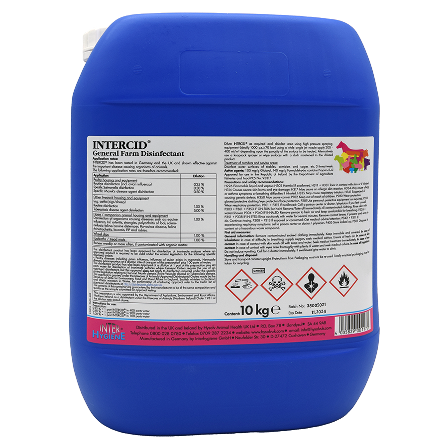 Intercid Defra Approved Disinfectant | EG Agri